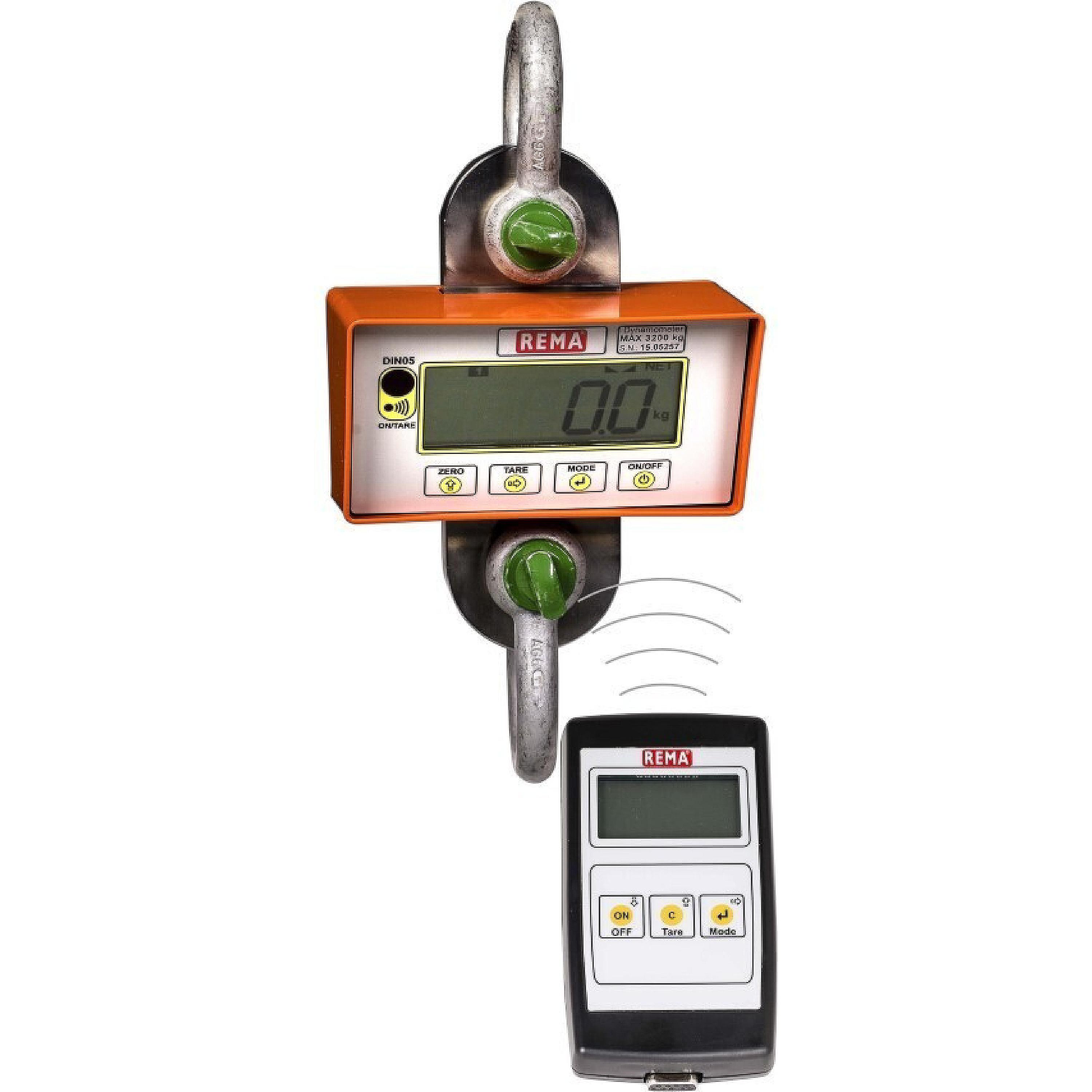 REMA DSD05TX/RX-10T dynamometer met afleesbare afstandsbediening 10 ton ...