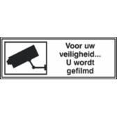 BRADY 230954 information sign - for your safety... You are being filmed ...