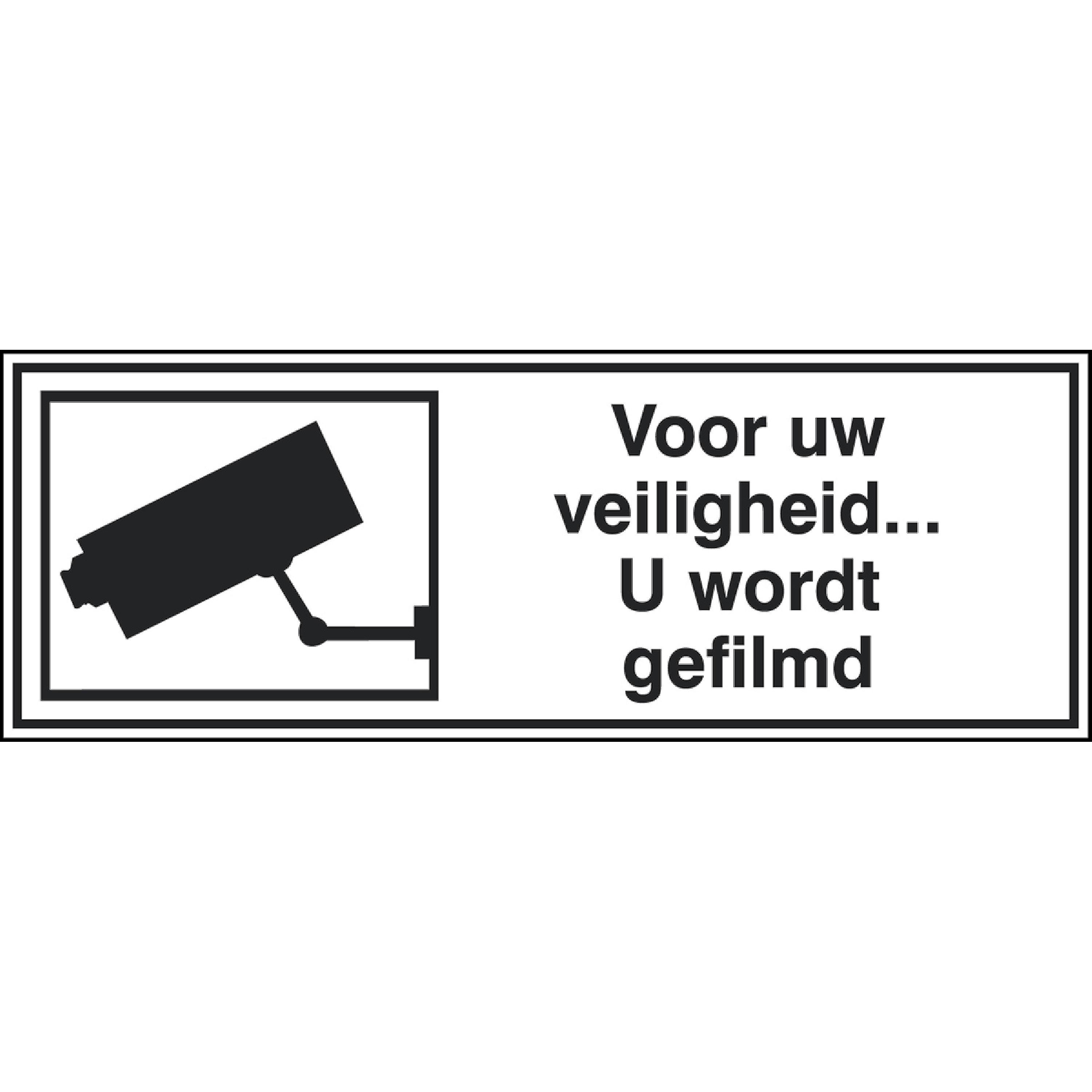 BRADY 230954 information sign - for your safety... You are being filmed ...