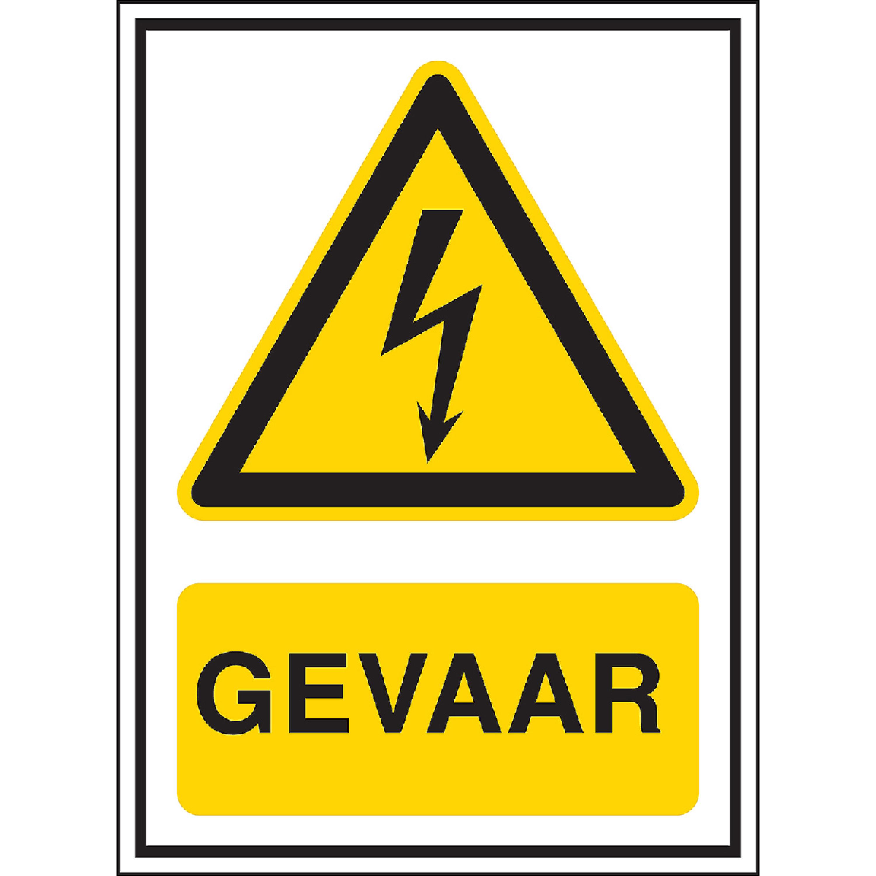 BRADY 255261 warning pictogram - danger, 400 x 300 mm | Klium