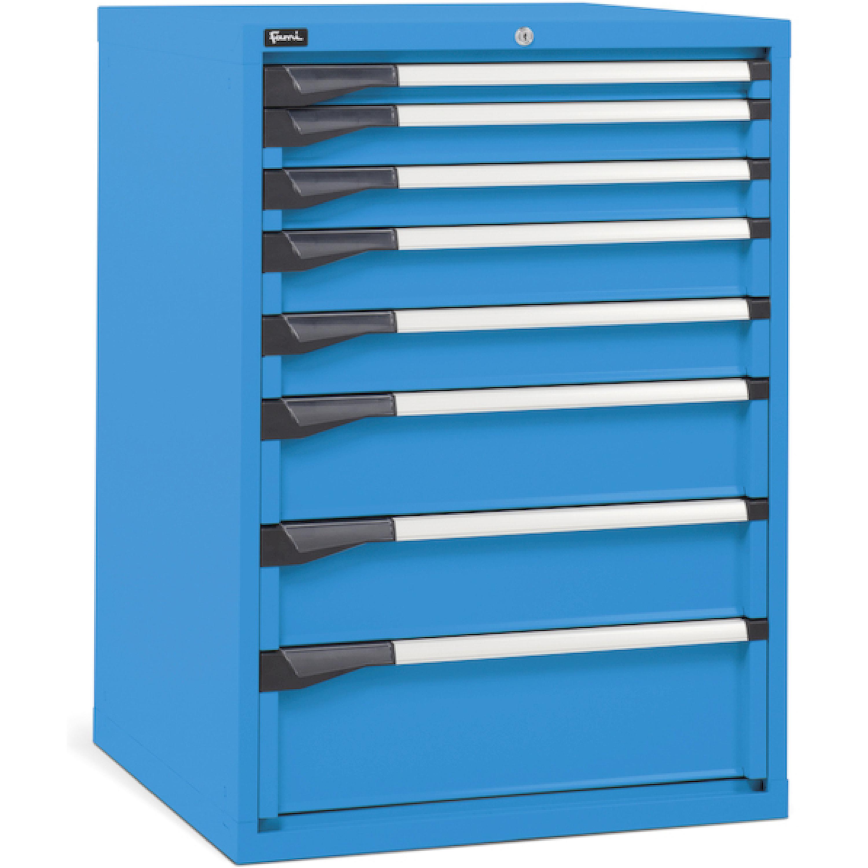 FAMI D33A100C0100304 Master DE ladekast met 8 laden blauw 714x726x1000 mm