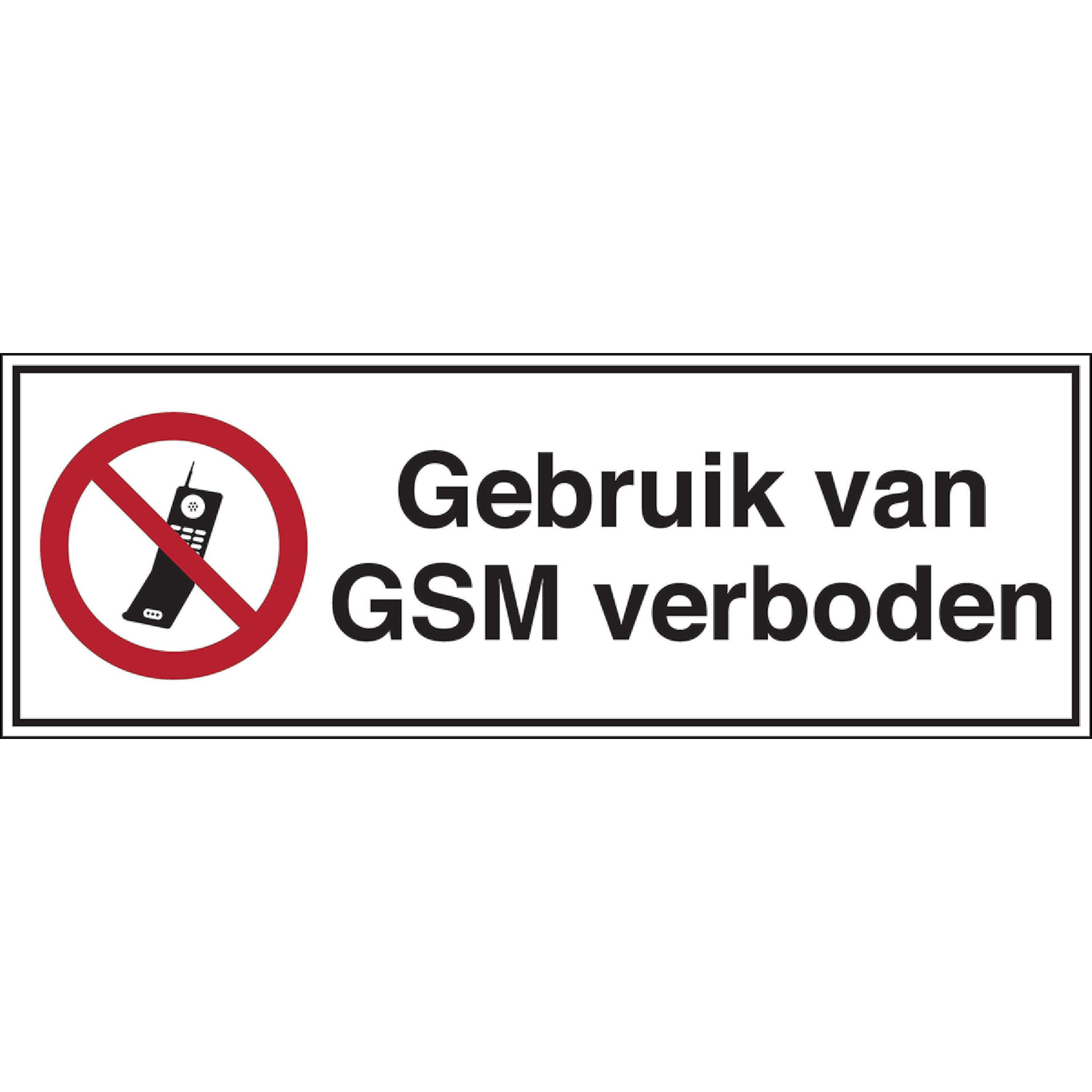 BRADY 251313 verbodspictogram - gebruik van GSM verboden, 105 x 297 mm ...