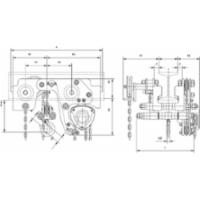 REMA KBT 200 OD takel-loopkat combinatie extreem kort 1 ton - 0923001 ...