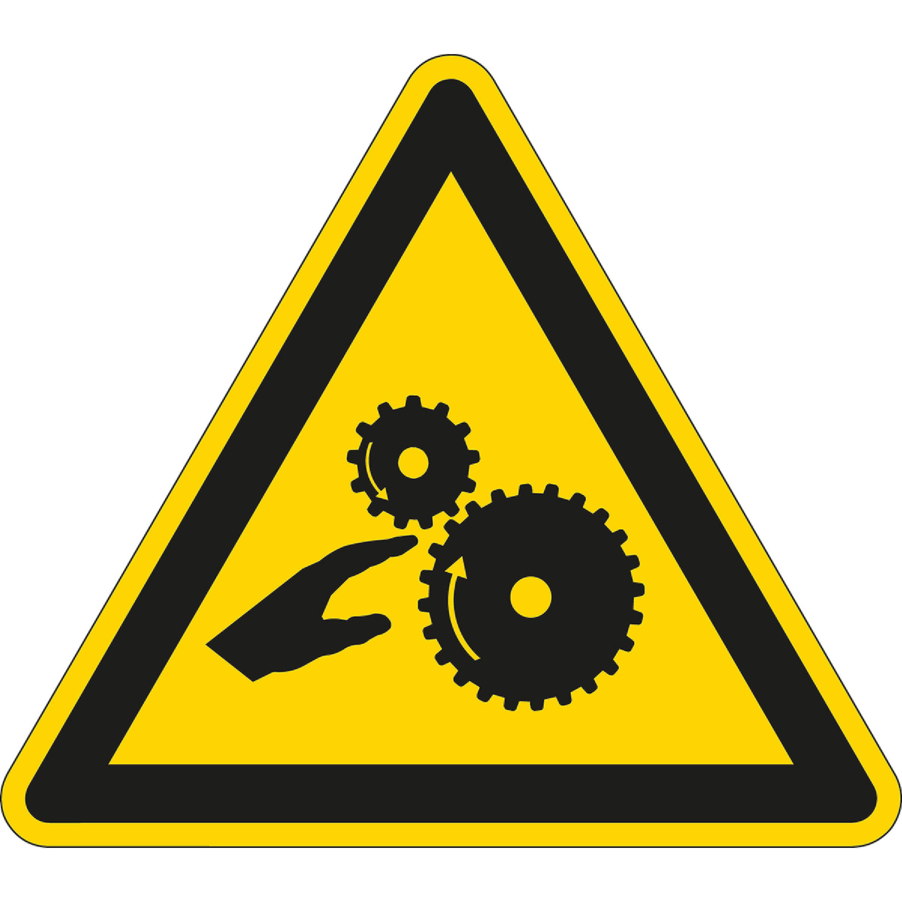 BRADY 250298 machine safety pictogram - watch out for rotating gears ...