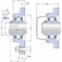 SKF F4BC 104-TPSS Y ball bearing unit with flange square, d 31.75 mm, A ...