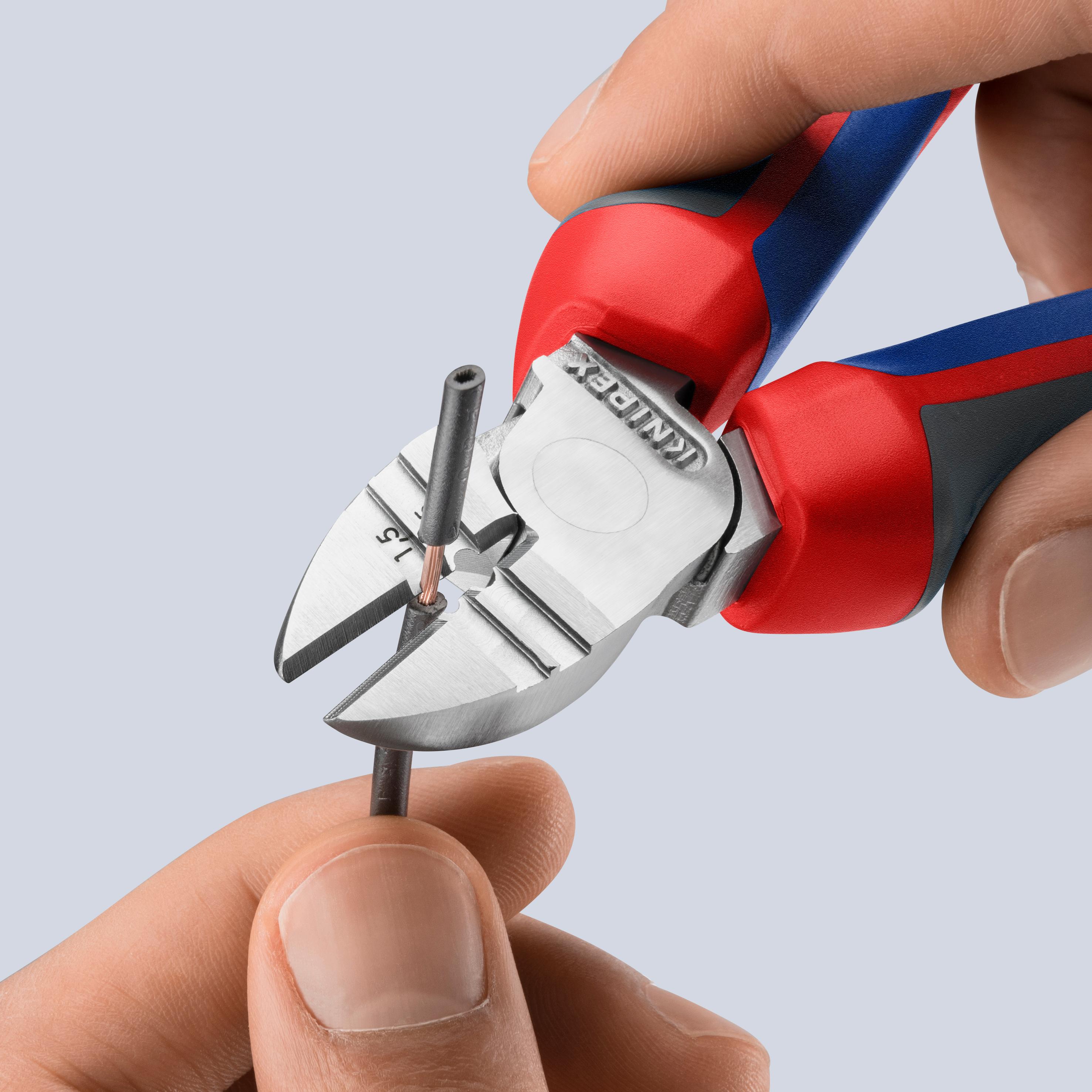KNIPEX 14 25 160 stripping side cutters with comfort handles chrome ...