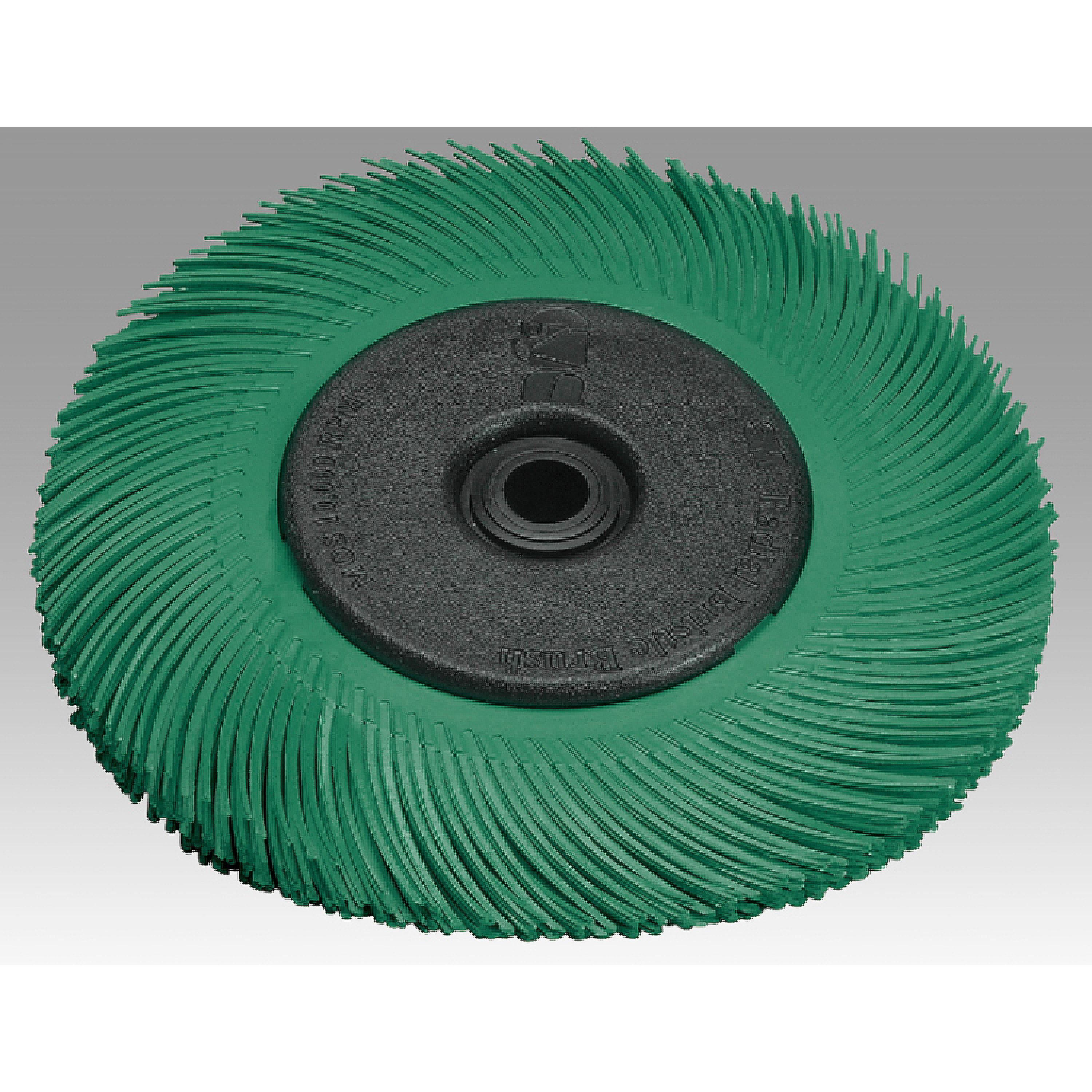 3M - SCOTCH-BRITE 7100138332 Radial Bristle Brush BB-ZB met adapter, type S, 203 mm x 25 mm x 32 ...