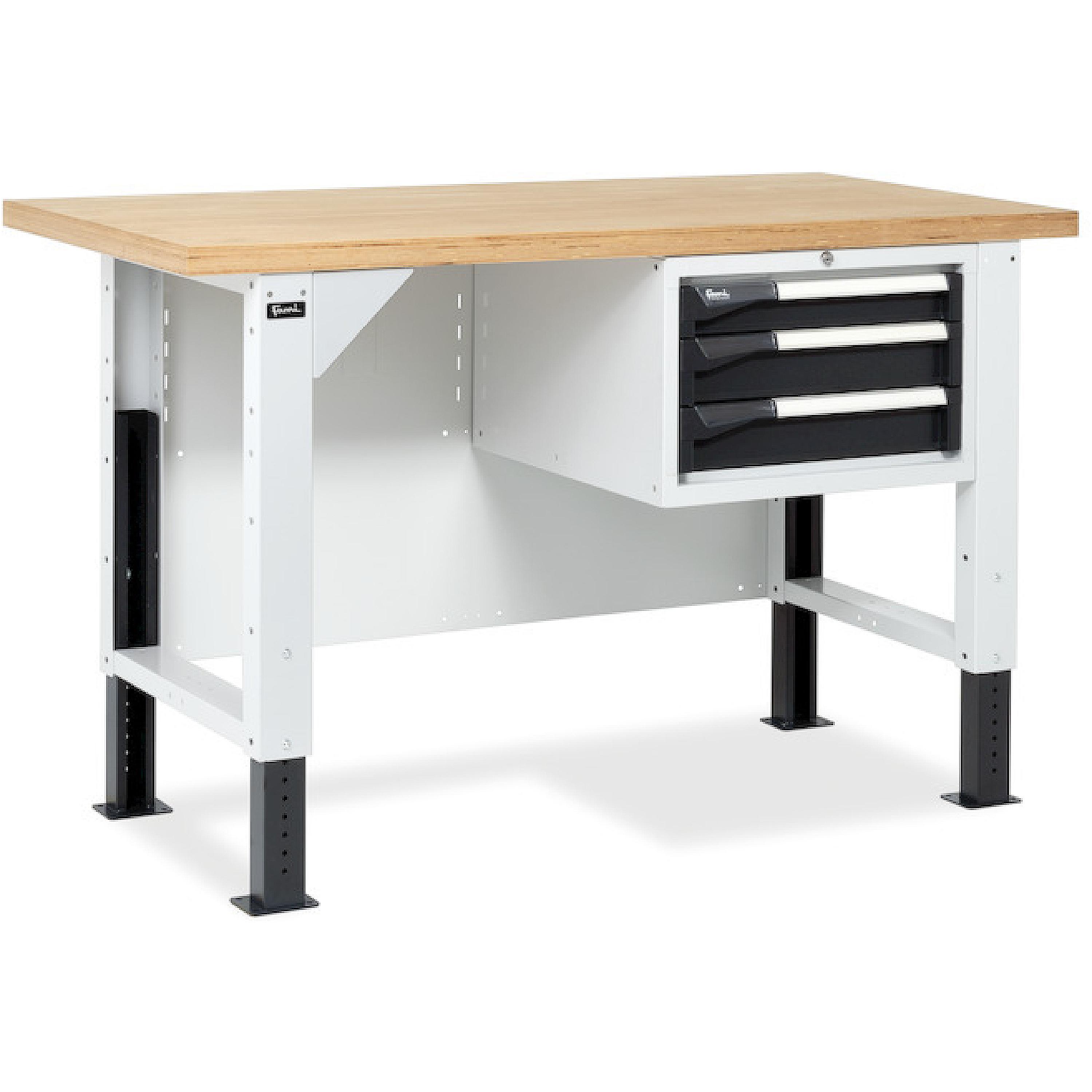 FAMI WORKMASTER BR workbench plywood top 40 mm 1500x750x1115 mm light ...