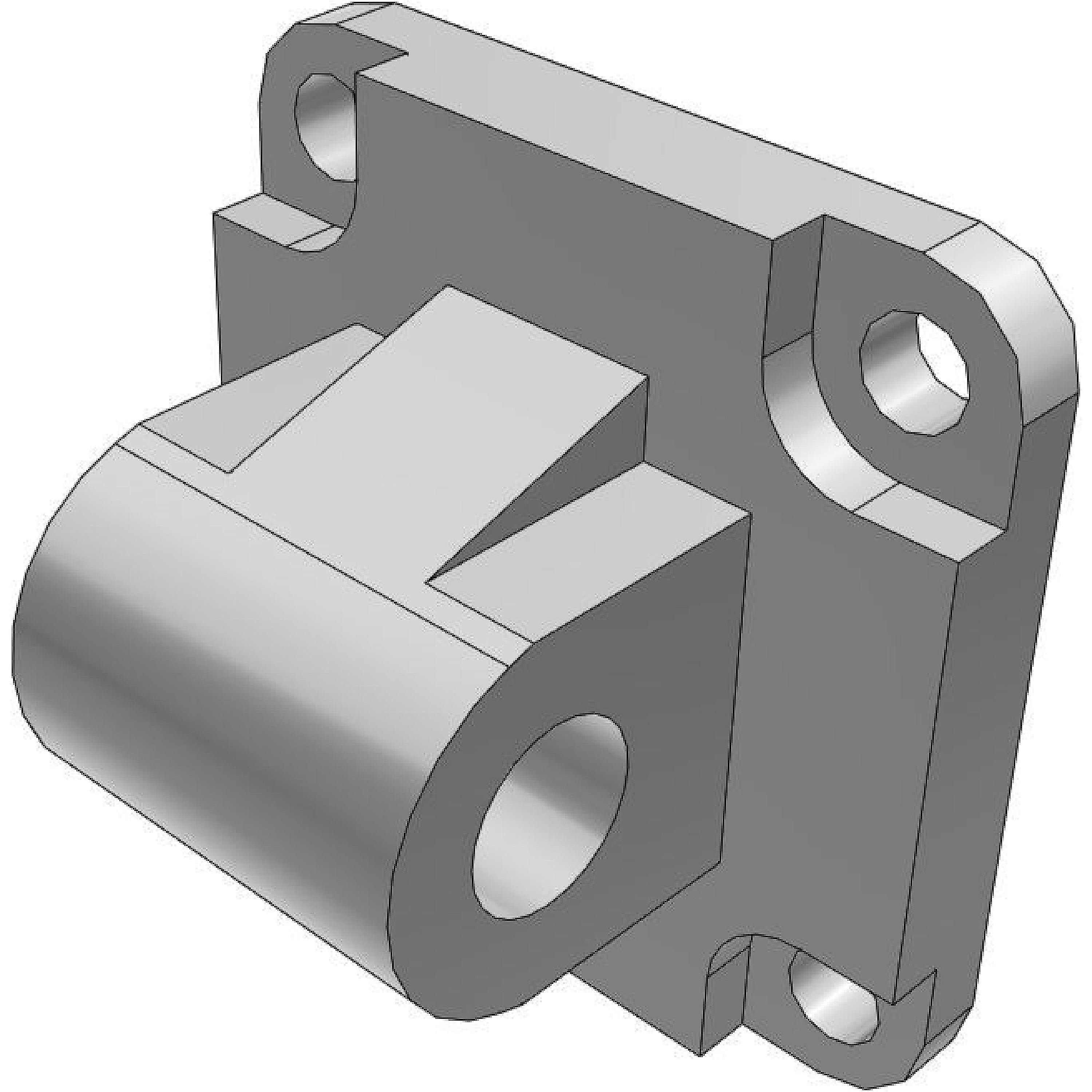 SMC C5063 enkelwangig achterscharnier voor C95 - 63 mm | Klium