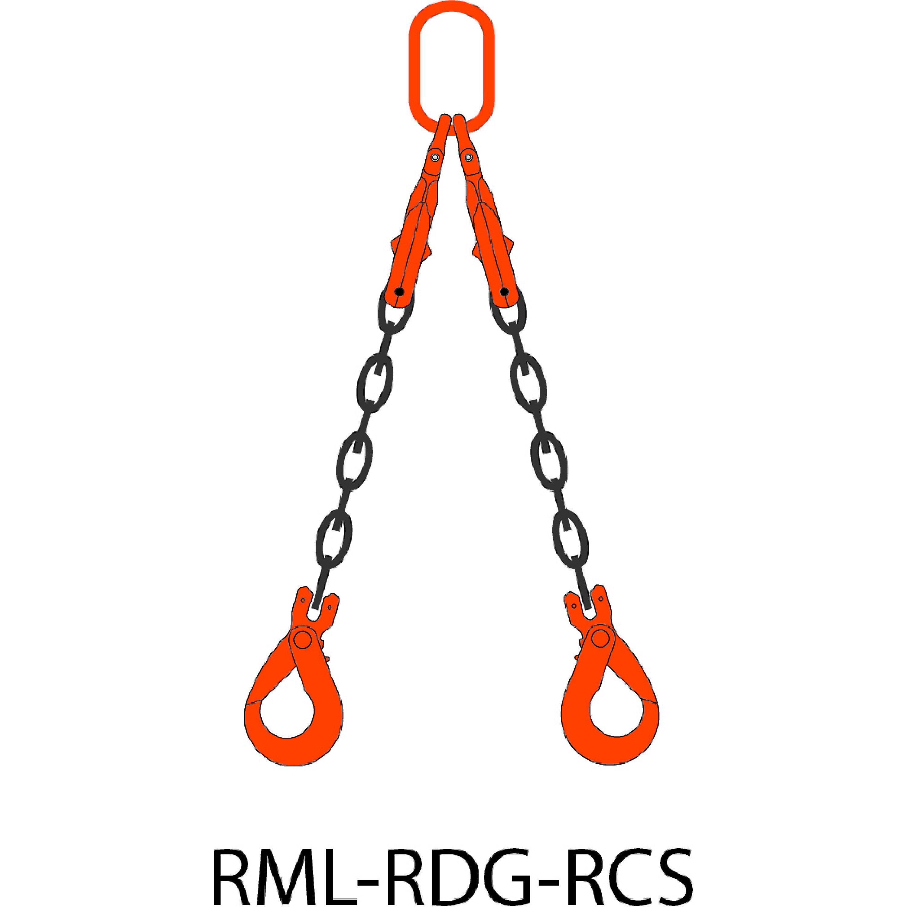 REMA 2692416-4 chain 2-jump G10 with top link RML, notch claw RDG and ...