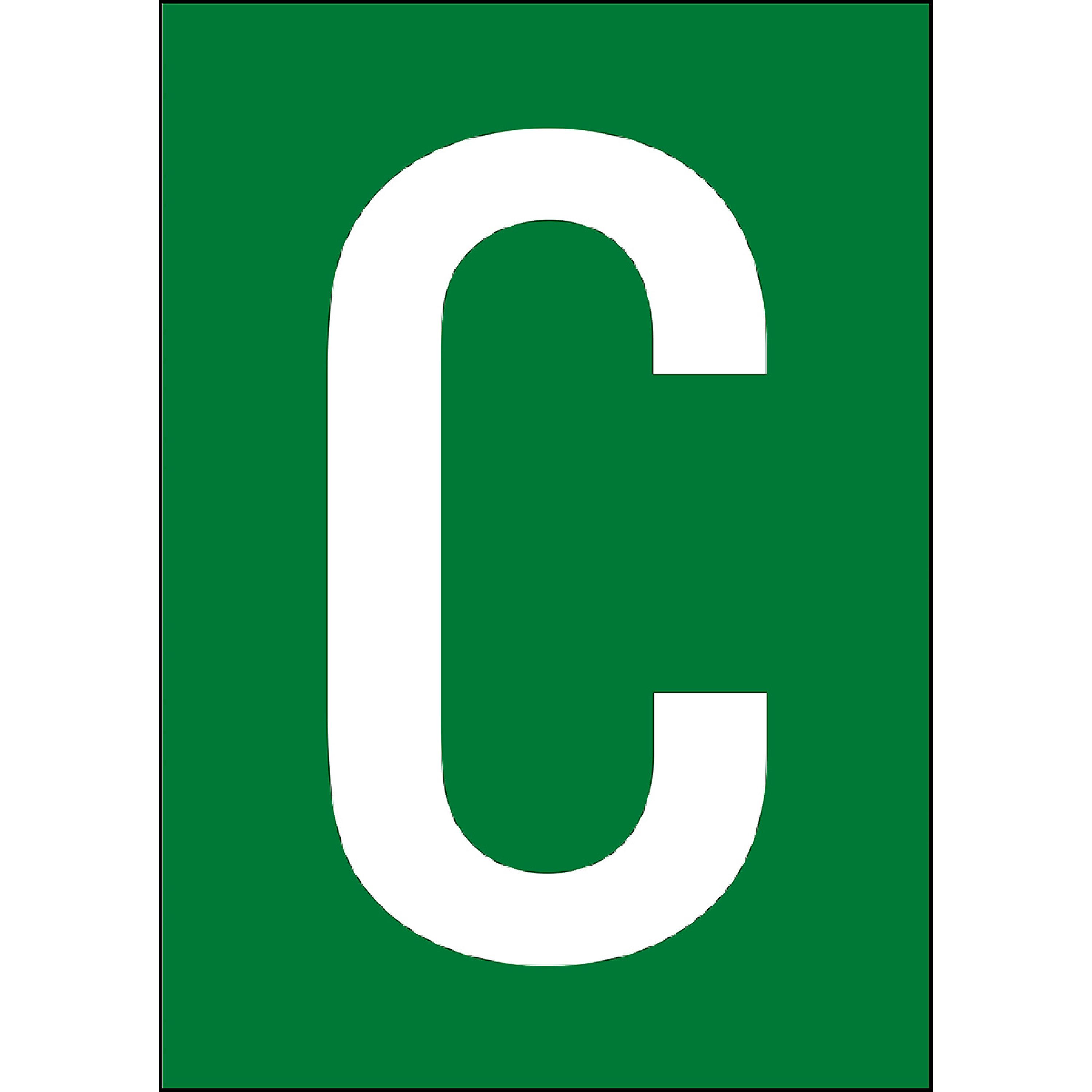 BRADY NL7541A4GR-C label with letter C - DIN A4 format for permanent or ...