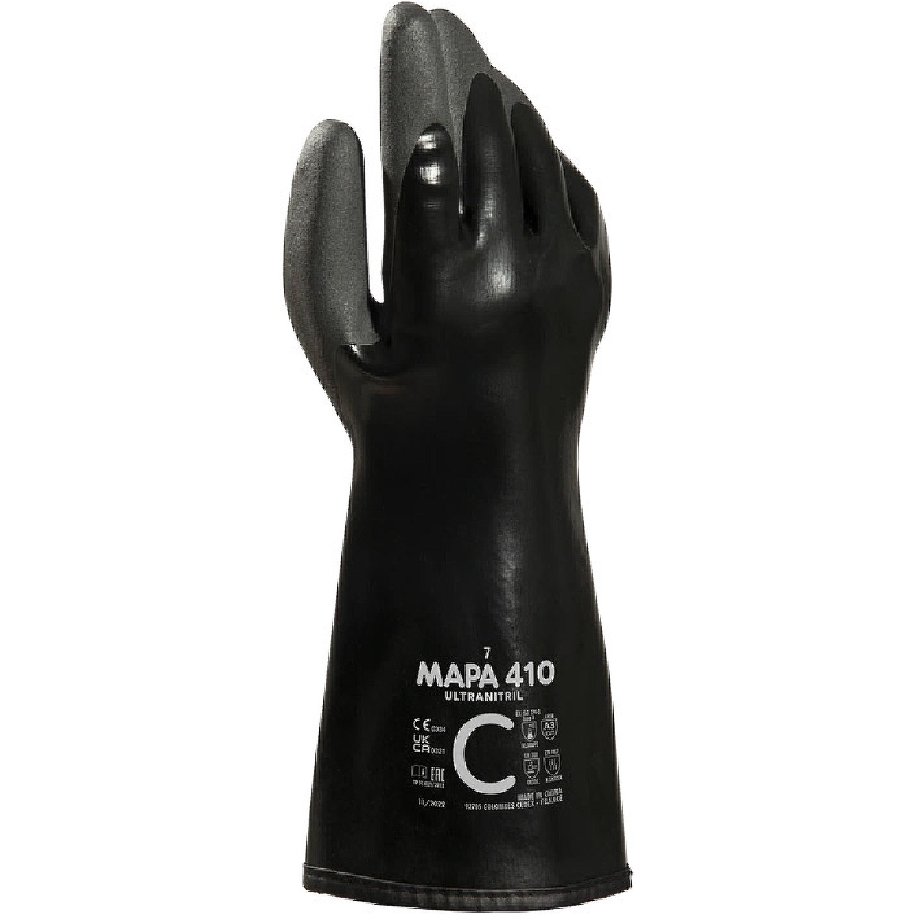MAPA 410 handschoenen ultranitril zwart - 34410001