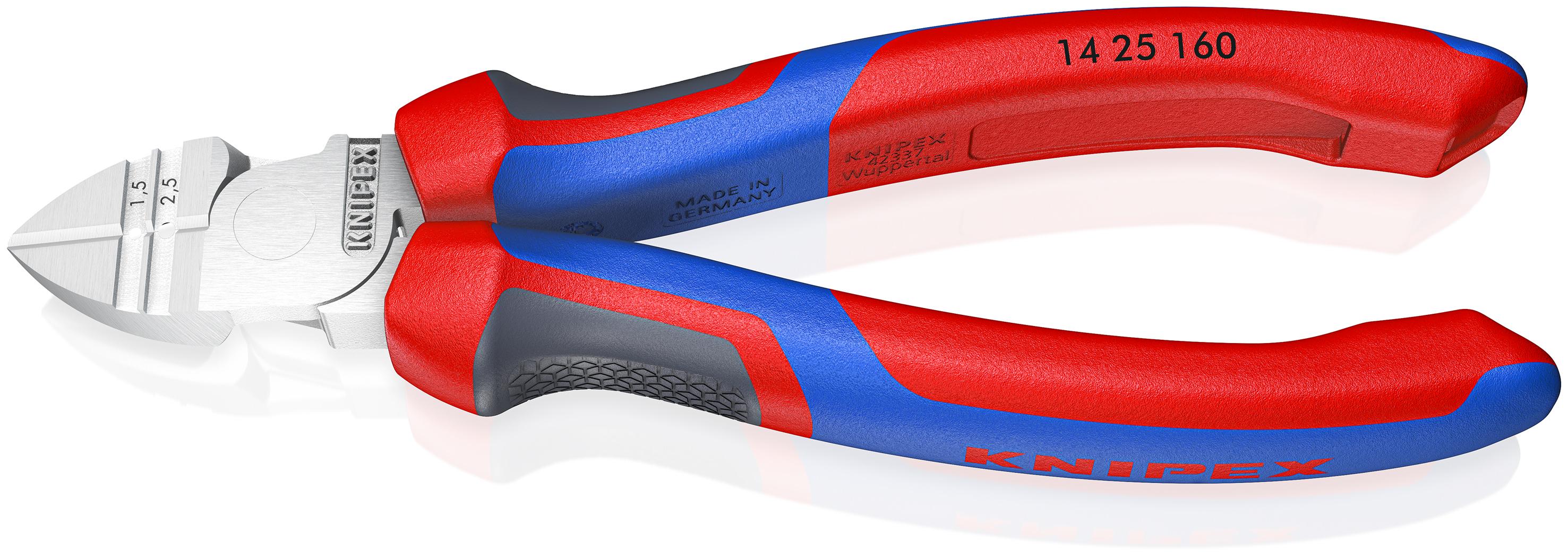 KNIPEX 14 25 160 stripping side cutters with comfort handles chrome ...